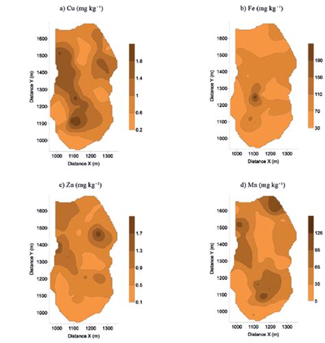 map of the estimated values obtained by ordinary kriging download
