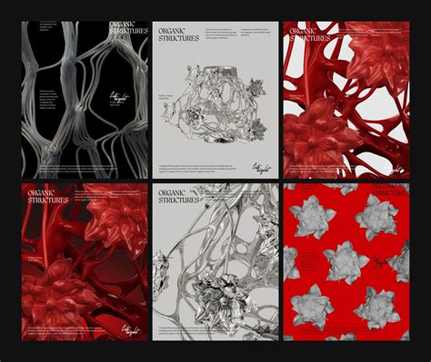 Organic Structures Behance Carteles Gráficos Diseño De Póster