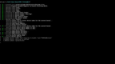 root kernel parameter with a quoted value is not parsed correctly