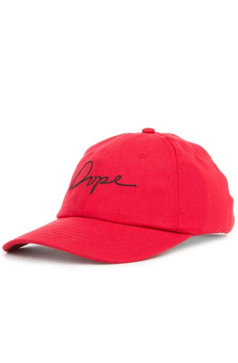 Dope The Script Dad Cap In Red And Black D2017 H204 Rbl Karmaloop
