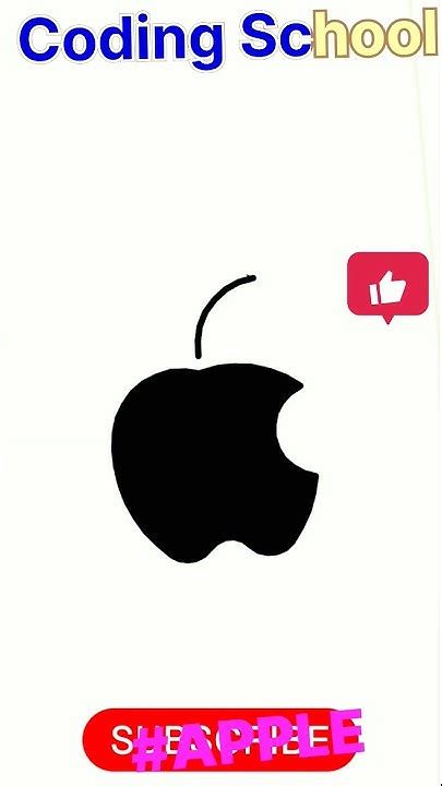 Apple Logo Design In Python Lpython Coding Status Graphic Design 💓