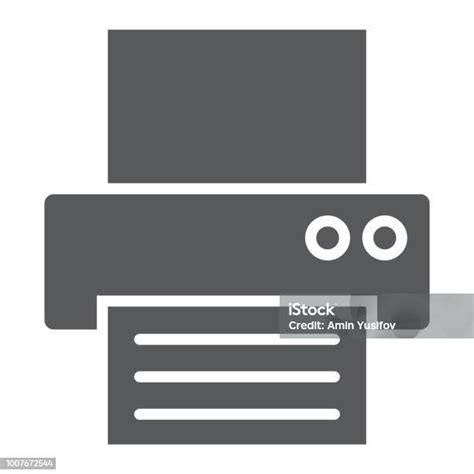 문자 모양 아이콘 사무실 및 문서 프린터 표시 벡터 그래픽 흰색 배경 Eps 10 솔리드 패턴 팩스 광고에 대한 스톡 벡터 아트 및 기타 이미지 Istock