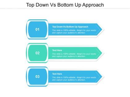 Top Down Vs Bottom Up Approach PowerPoint Presentation and Slides PPT Sample | SlideTeam