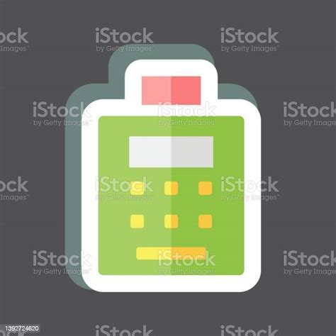 스티커 Atm 서비스 교육 기호에 적합합니다 편집 가능한 간단한 디자인 디자인 템플릿 벡터 간단한 기호 그림 0명에 대한 스톡