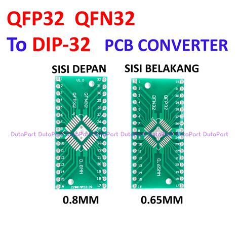 Jual PCB Board SMD QFP QFN To DIP DIP Adapter Converter Shopee Indonesia