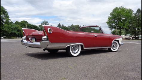 Big Tail Fins 1960 Plymouth Fury Convertible In Red And Engine Sound My Car Story With Lou