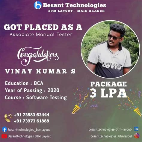 Best Software Training Institute In BTM Layout Trusted By M Students Besant Technologies