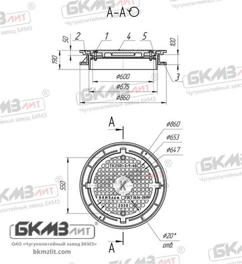 Купить люк чугунный тяжелый Т (С250)-2-9-60 плавающий с запорным ...