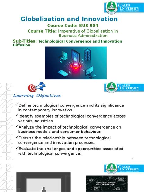 9 Bus 904 Tech Convergence And Innovation Diffusion Slides Pdf