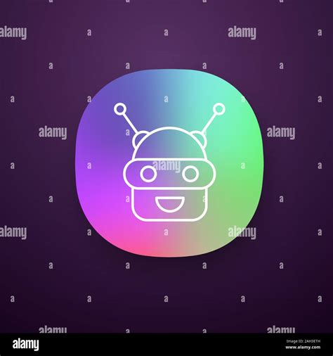 Chatbot App Icon Uiux User Interface Talkbot Modern Robot Android