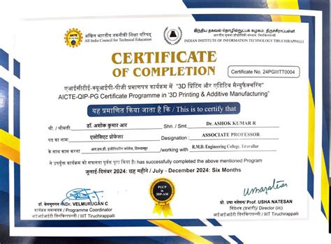 Additivemanufacturing 3dprinting Automation Datascience Iiittirchy Professionalgrowth