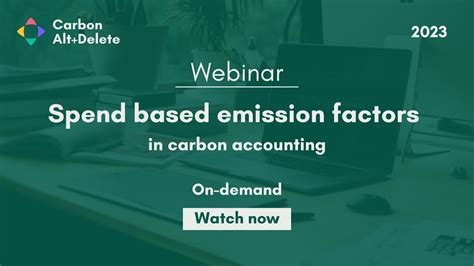 Webinar Spend Based Emission Factors In Carbon Accounting YouTube