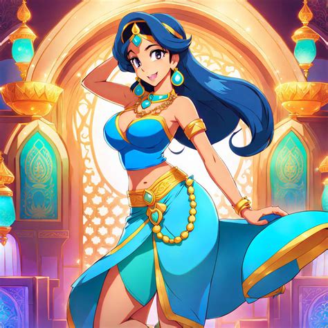 Princess Jasmine Booty In Her Blue Belly Skirt Out By Monsterhunterrise