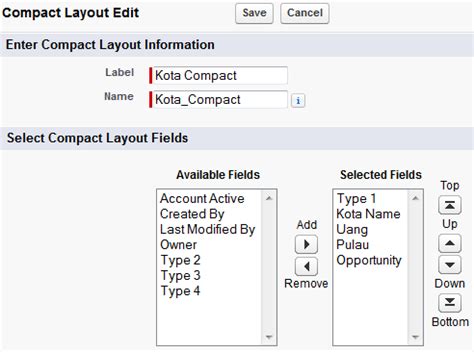 SimplySfdc Salesforce Compact Layout