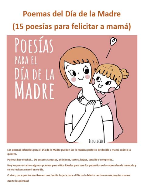 15 Poemas Cortos Para Mamá 6 Comeduc24 25 Pdf
