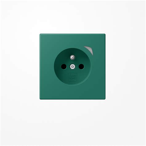 Jung Home Socket French Belgian System Safety Vert Anglais Pâle