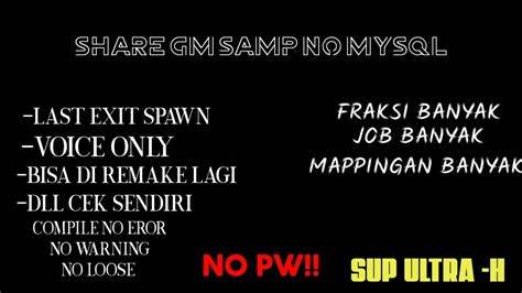 Share Gm Samp No Mysql Youtube