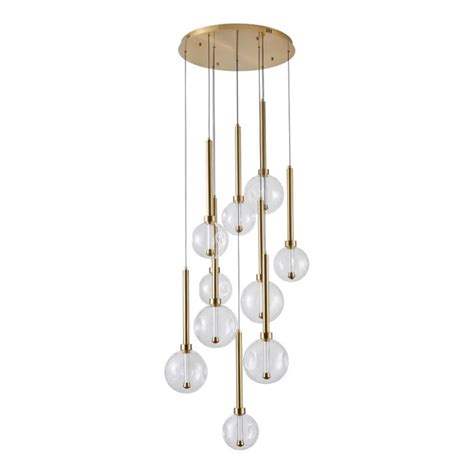 Meteor 10 Glass Orb Cluster Pendant Light Zest Lighting