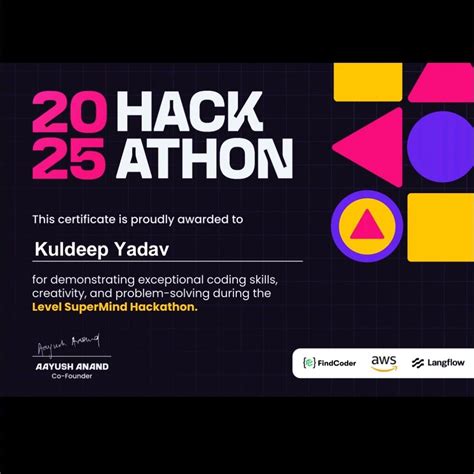 hackathon innovation ai techforgood startupjourney kuldeep yadav