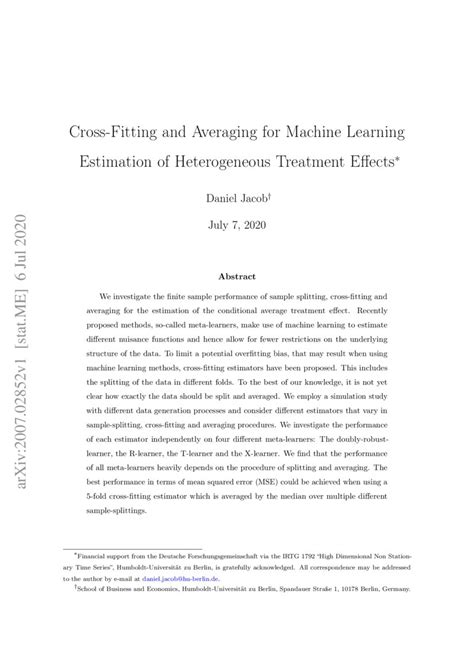 Cross Fitting And Averaging For Machine Learning Estimation Of Heterogeneous Treatment Effects
