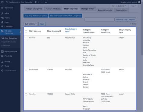 Wordpress Woocommerce Ebay Connector Plugin By Webkul Codecanyon