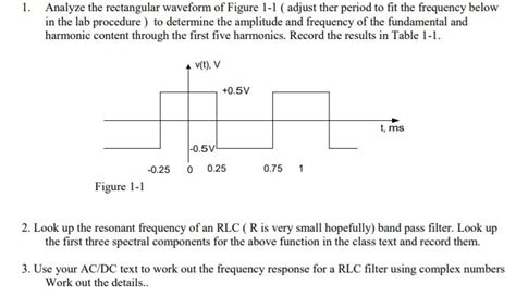 Solved Analyze The Rectangular Waveform Of Figure Chegg