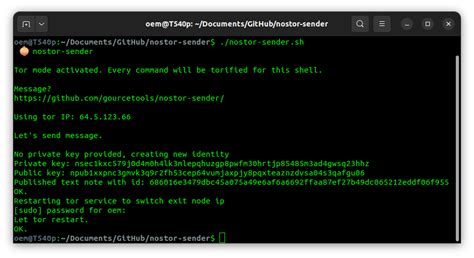 Github Gourcetoolsnostor Sender 🧅 Send Nostr Events In Cli Using Tor