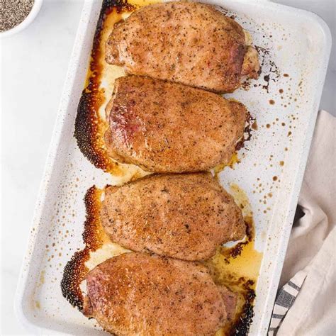 The Juiciest Baked Pork Chops The Recipe Rebel