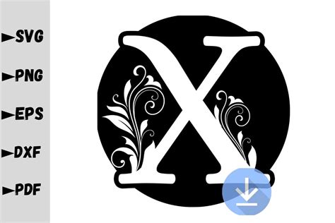Monogram Letter X Monogram Svg Graphic By Jada Boutique Design