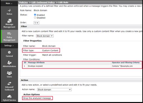 How To Block Messages To From A Particular Domain Or Email Address