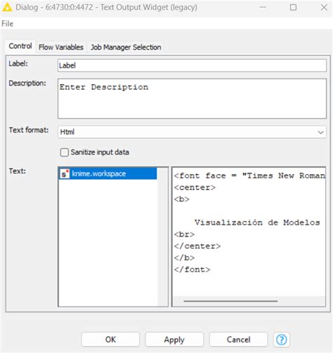 Error On Text Output Widget Legacy Knime Analytics Platform Knime Community Forum