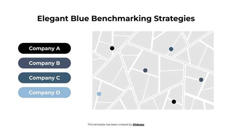 Elegant Blue Benchmarking Strategies Infographics Template