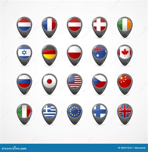 Gps Pin With Flag For Map Vector Illustration Stock Vector Illustration Of Mark Pointing