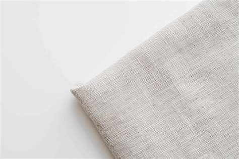 Ткань для макета пустого шаблона изолированного на белом фоне Премиум Ai сгенерированное