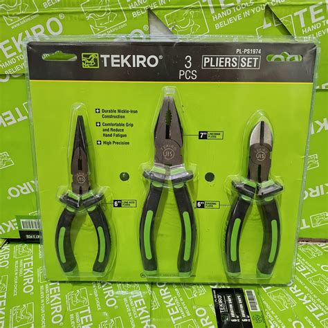 Jual Tang Set Tekiro 3 Pcs Tang Kombinasi 7 Inch Tang Potong 6 Inch