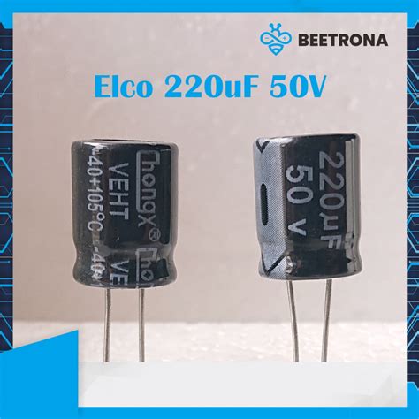 Jual Kapasitor Elco UF V Micro Farad Capacitor Shopee Indonesia