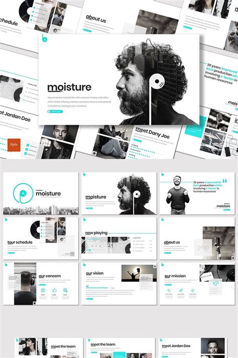 Moisture PowerPoint Template Powerpoint Templates Powerpoint Presentation Templates