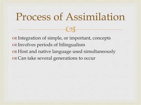 Ppt Linguistic Assimilation Language As A Cultural Adaptation