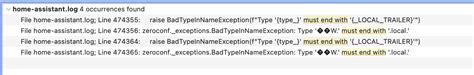 zeroconf type w must end with local · issue 86083 · home