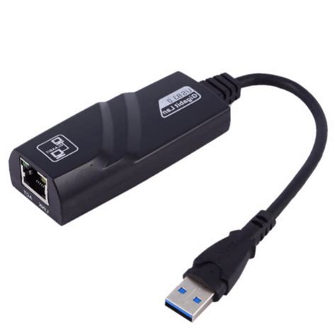 Сетевой адаптер для Lan соединения Usb 3 0 на Rg45 Ethernet 10 100 1000 Mbps внешняя сетевая