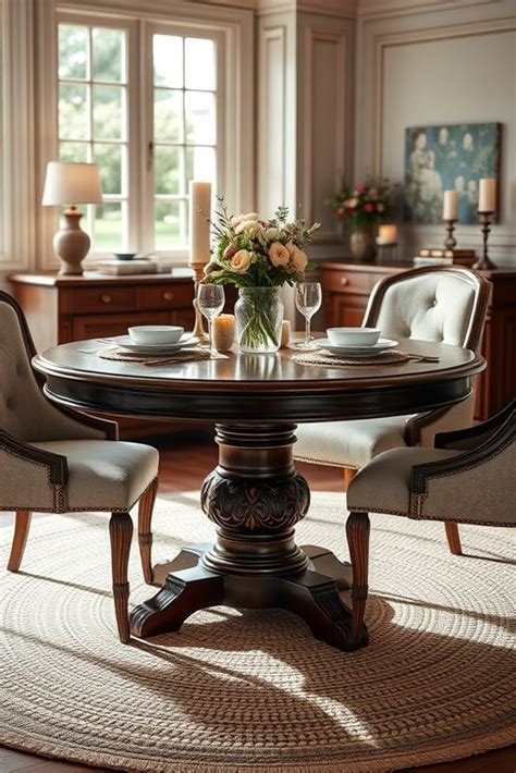 40 Dining Room Round Table Ideas For A Cozy And Elegant Dining Experience Symboleo Design