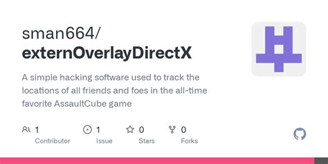 Github Sman664externoverlaydirectx A Simple Hacking Software Used