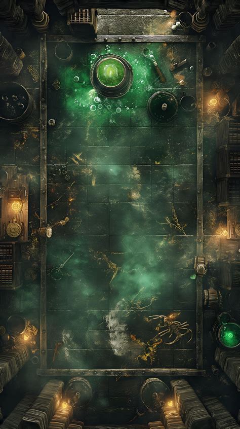 Alchemist S Lab Battle Map Magical Laboratory TTRPG Map For Dnd VTT Gridless Digital