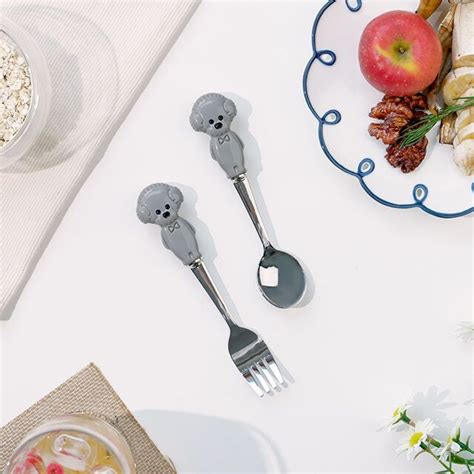 타볼라타 강아지 비숑 커트러리 요거트 티스푼 티포크 세트 감도 깊은 취향 셀렉트샵 29cm