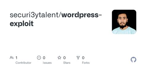 Github Securi3ytalentwordpress Exploit