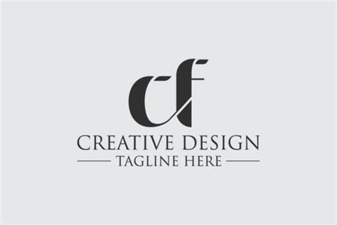 Creative Cf Letter Logo Design Graphic By Deepak Creative Creative Fabrica
