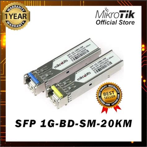 Promo Mikrotik Sfp 1g Bd Sm 20km Mikrobits Sfp Transceiver Mikrotik Cicil 0 3x Jakarta Barat