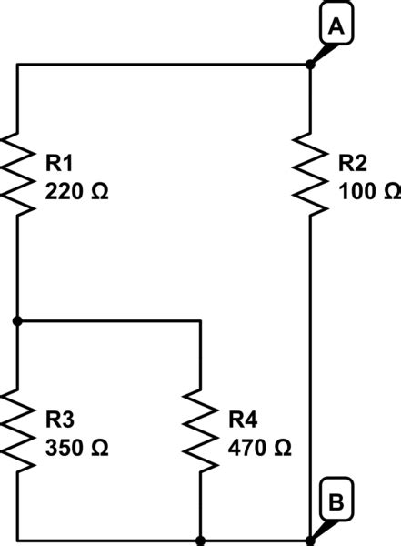 How To Calculate A Simple Mixed Parallel Series Resistor Circuit Electrical Engineering Stack