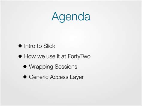 Using Scala Slick At Fortytwo Pdf Databases Computer Software And