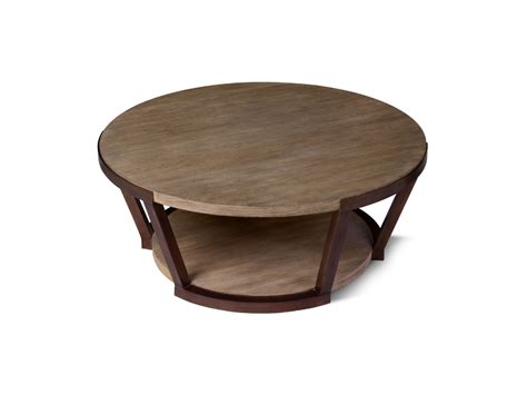 Round Oak Cocktail Table John Enfield